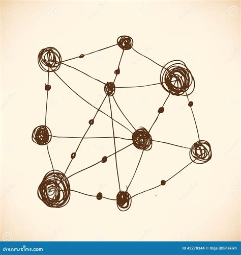 Model Of Atom Atomic Lattice Stock Vector Illustration Of Chemical
