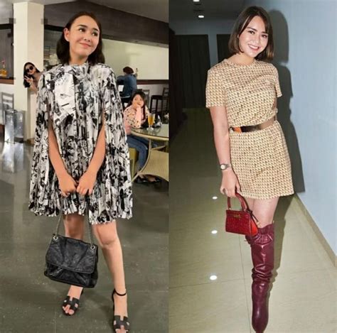 Intip Gaya Amanda Manopo Saat Pakai Baju Batik Harga Ratusan Ribu