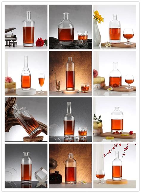 Empty Clear Round Vodka Liquor Glass Bottle For Whisky 750ml Buy