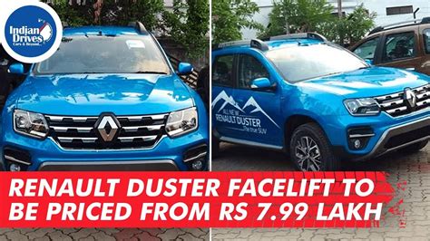 Renault Duster Facelift To Be Priced From Rs 799 Lakh