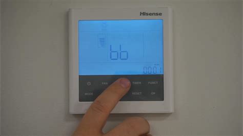 Zmiana parametrów sterownik HISENSE VRF HYXE-VA01 - YouTube