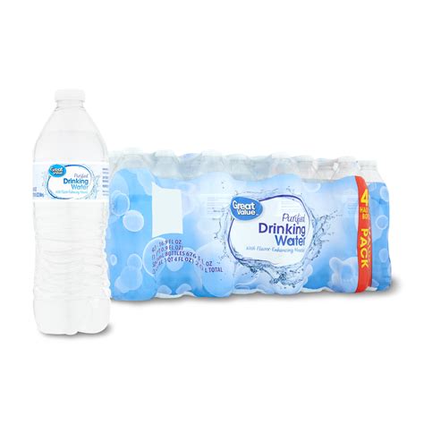 Buy Great Value Purified Drinking Water 16 9 Fl Oz 40 Count Bottles
