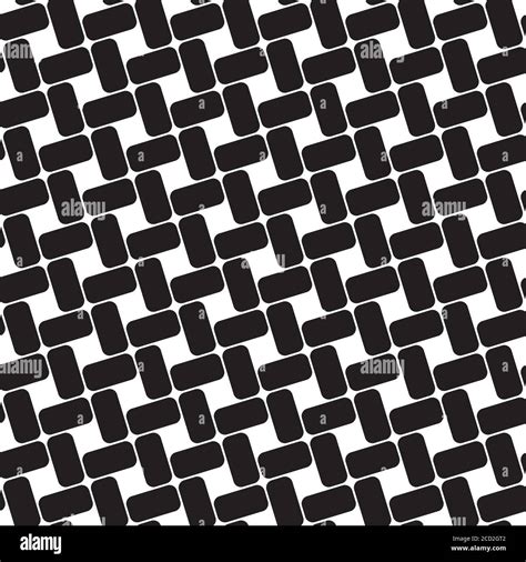 Seamless Texture With Oblique Rounded Rectangles Stock Vector Image