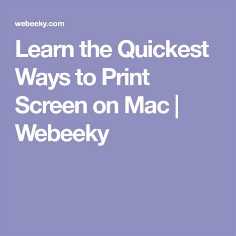 print screen on mac quick and easy methods