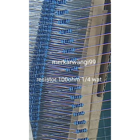 Jual Resistor 14 Watt Resistor 100 Ohm 100pcs Shopee Indonesia