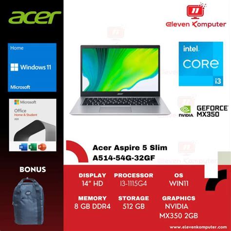Jual Acer Aspire Slim A G Gf I G Gb Gb Mx W Ohs Di Seller Eleven