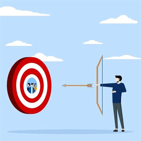 Premium Vector Concept Target Customers Or Target Audience To Target