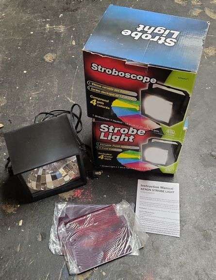 Two Variable Flash Speed Strobe Lights With Color Gels Kraft Auction