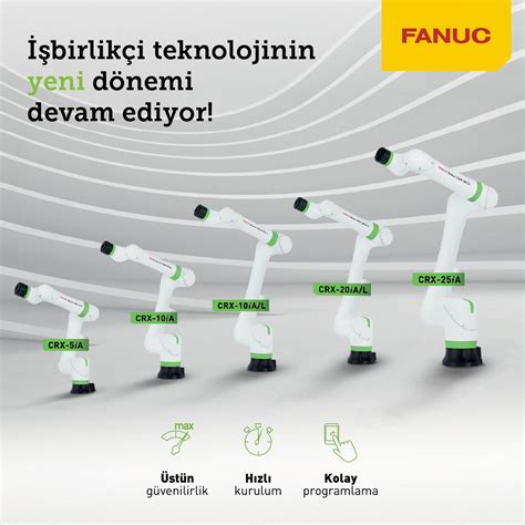 Fanuc Turkey Linkedin‘de Crx Collaborative Robots Fanuc Compact Cobots