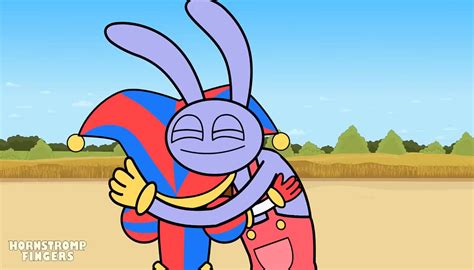 Au Jax Pomni Crop Field Hug Bunnyjester By Yesieguia On Deviantart