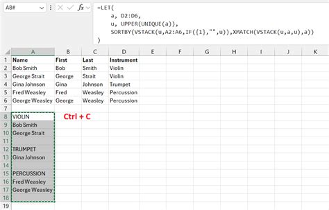 Export List Under Headings Excel Stack Overflow