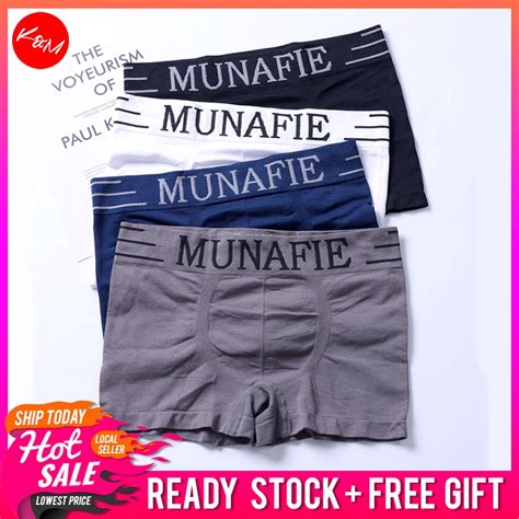 Km Men Munafie Boxer Briefs Fierce Underwear Shorts Shape One Size