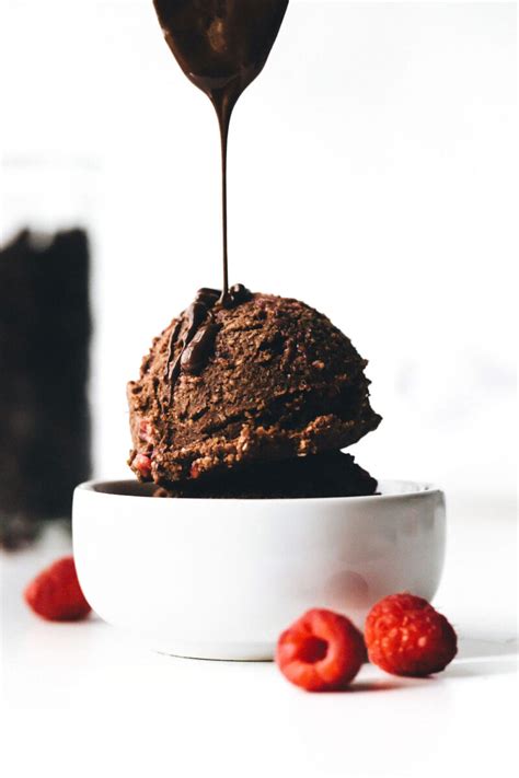 Double Chocolate Raspberry Cookie Dough Feasting On Fruit