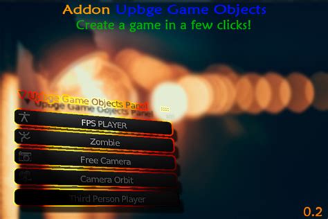 New Addon For Upbge Fast Game Game Engine Resources Blender