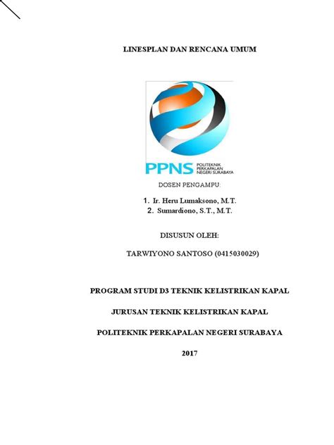 Lines Plan Dan Rencana Umum Pdf