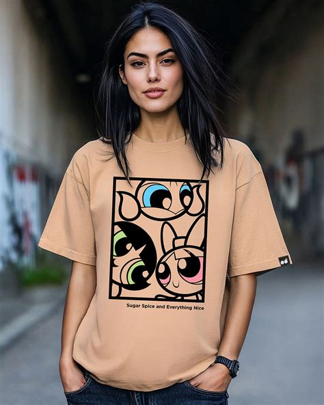 Buy Women S Brown Sugar Spice Everything Nice Graphic Printed Oversized