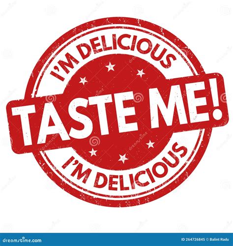Taste Me Grunge Rubber Stamp Stock Vector Illustration Of Element
