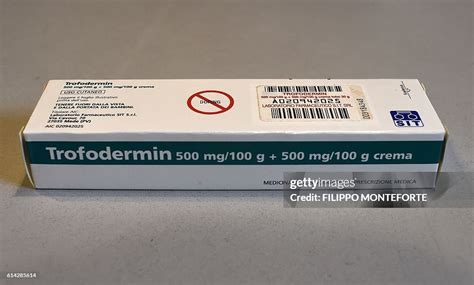 A Picture Shows The Package Of A Tube Of Trofodermin A Creme Which