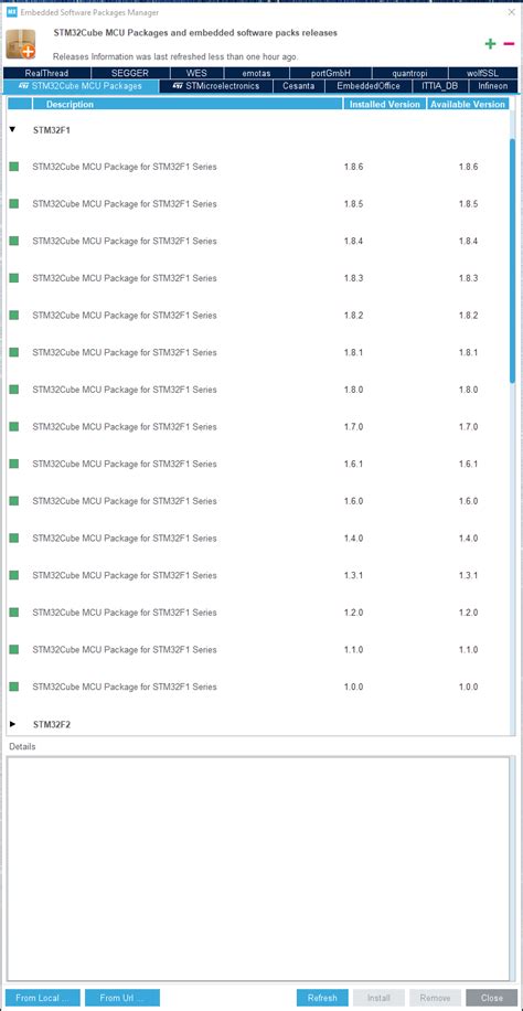 dwarf error error after new installation stmicroelectronics community