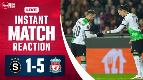 Sparta Prague 1 5 Liverpool Europa League Instant Match Reaction