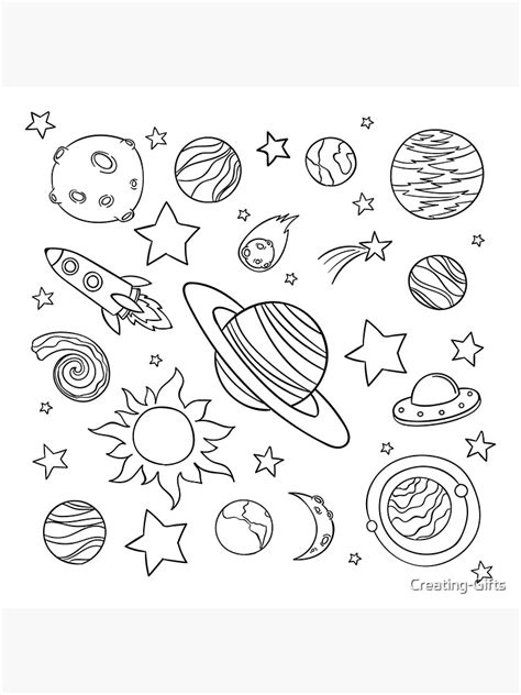 Cute Planets Poster For Sale By Creating Ts Redbubble