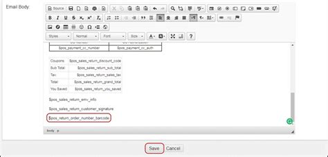 Pos Receipt Bar Code