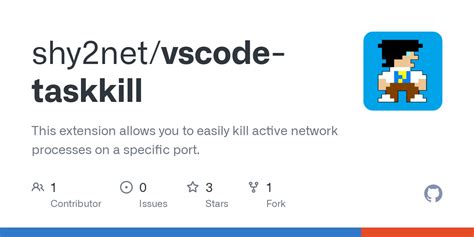 Github Shy2netvscode Taskkill This Extension Allows You To Easily Kill Active Network