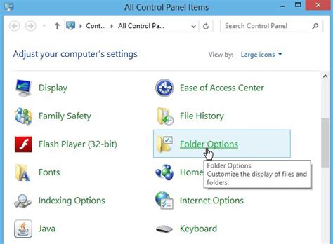 All Control Panel Items