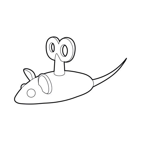 Clockwork Mouse Icon Outline Style 14580539 Vector Art At Vecteezy