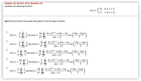Solved Chapter 10 Section 104 Question 16 Consider The