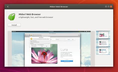 Install Midori Web Browser Vis Snap In Ubuntu 18 04 16 04 UbuntuHandbook