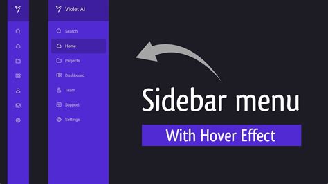 How To Make A Sidebar Menu With Hover Effect Codebrowser Sidebar