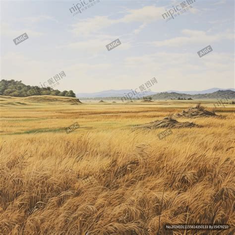 Ai创作图麦子成熟麦收 秋收晒粮食农家院庄稼 麦田田野原野 金色秋天乡村田野风景 秋收秋天金色麦穗 秋收金黄色稻谷 田园秋色金色稻田 高清乡村
