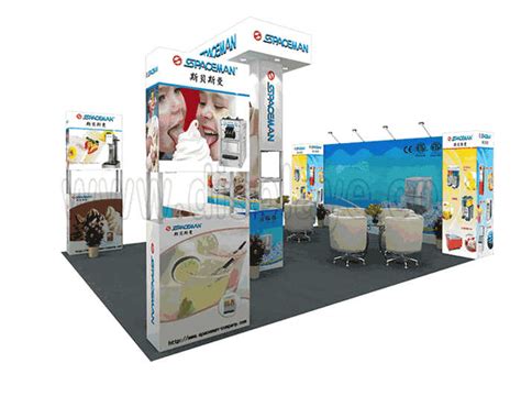 Pes L3034 6m×6m×3 5m Products 展会展示架可拆卸重复使用 便携式展位展台设计制作