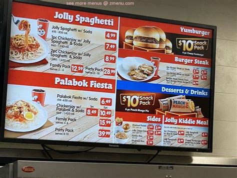 Online Menu Of Jollibee Restaurant Rancho Cucamonga California 91730