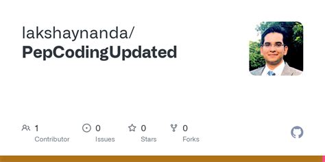 GitHub Lakshaynanda PepCodingUpdated