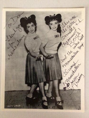 Signed Photo Doreen Tracey Disney Mouseketeer W Annette 3940980586