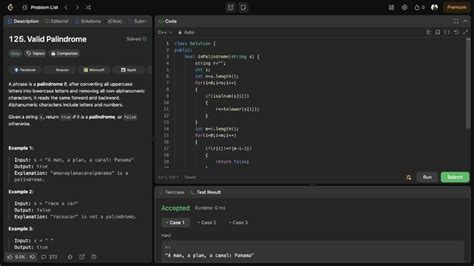 🚀 Day 850 Solved Valid Palindrome On Leetcode 🚀 Todays Challenge