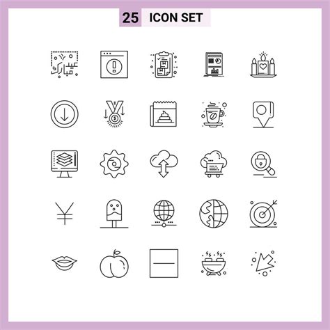 25 Line Concept For Websites Mobile And Apps Graph Presentation Man Package Delivery Editable