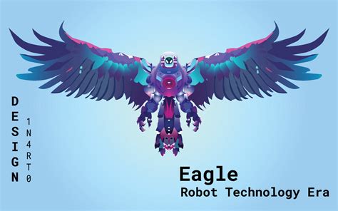 Eagle Roboto Technology Art Vector 12885516 Vector Art At Vecteezy