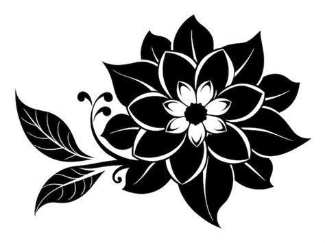 Premium Vector Floral Flower Silhouette Vector Illustration