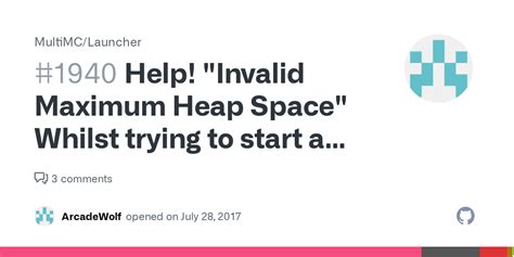 Help Invalid Maximum Heap Space Whilst Trying To Start A Modpack