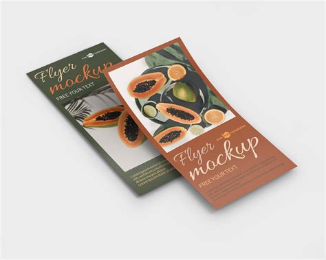 Free Realistic Dl Flyer Mockup Psd Psfreebies