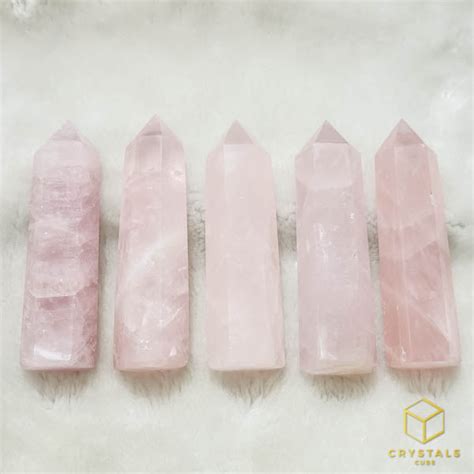 Rose Quartz Point Crystal Tale