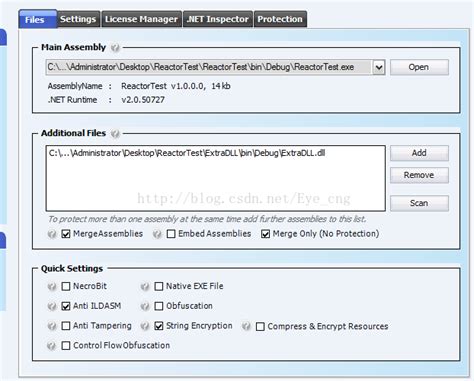 强大的代码保护软件 Net Reactor使用教程（一）：界面各功能说明net Reactor怎么看许可证 Csdn博客