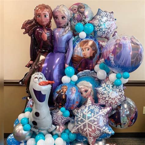 Frozen Ballons Birthday Party Decorations Balloons Princess Party Elsa Olaf Balloon The Snow