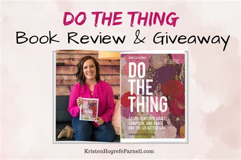 Do The Thing Book Review And Giveaway Kristen Hogrefe Parnell