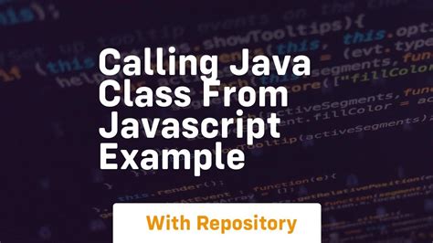 Calling Java Class From Javascript Example Youtube