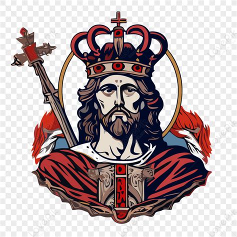 Christ The King Vector Cartoon Sticker Free Png And Clipart Image For