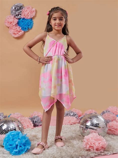 Girls Tie Dye Dyed Shoulder Straps Wrap Dress At Rs 107300 Ladies